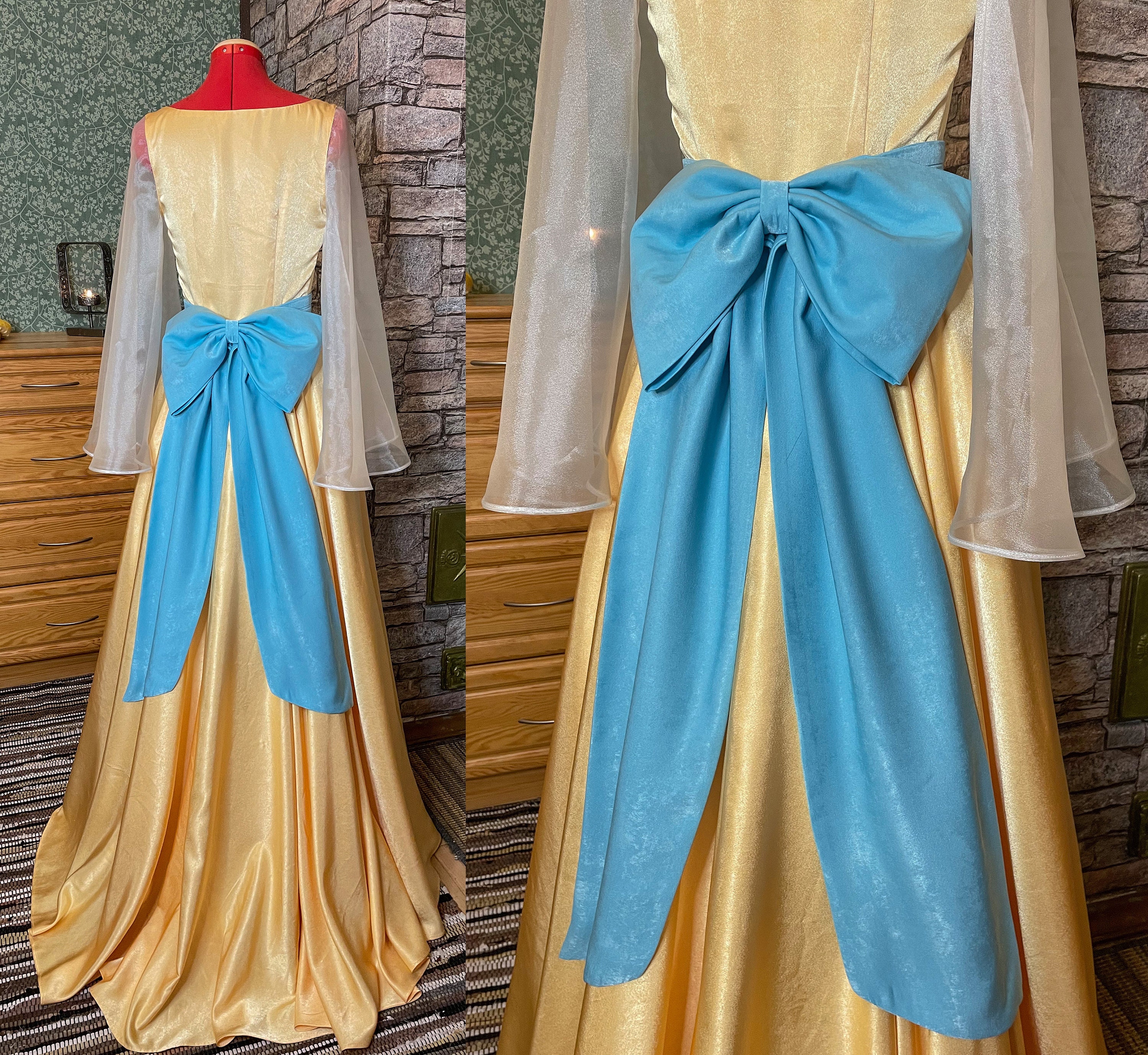 Anastasia Handmade Cosplay Golden Dress - Etsy