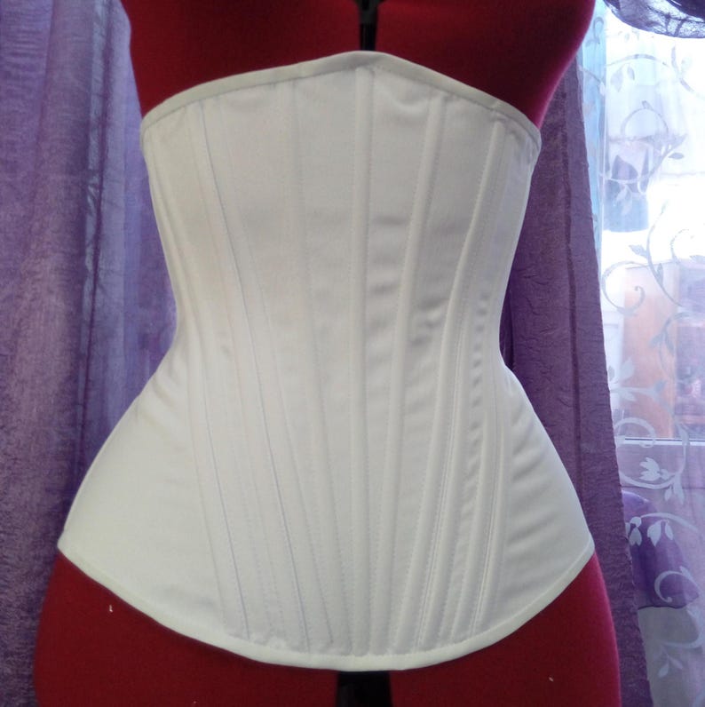 Custom-made Underbust Satin Shaping Corset Handmade - Etsy