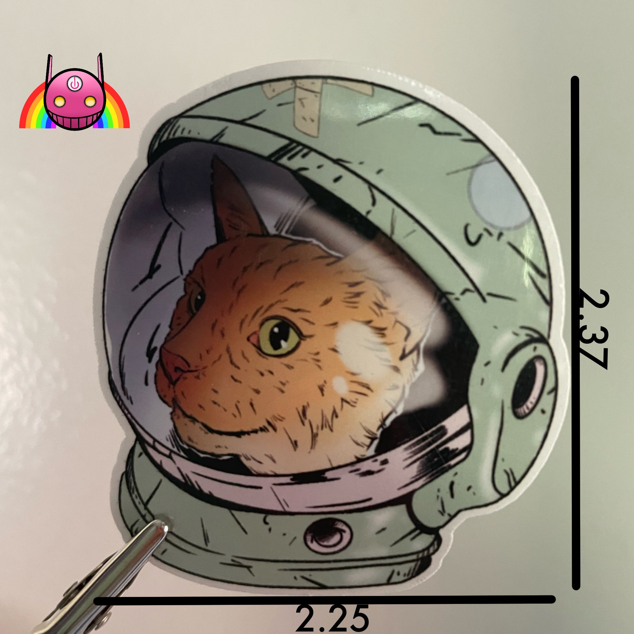 Space Kitty Sticker - Etsy