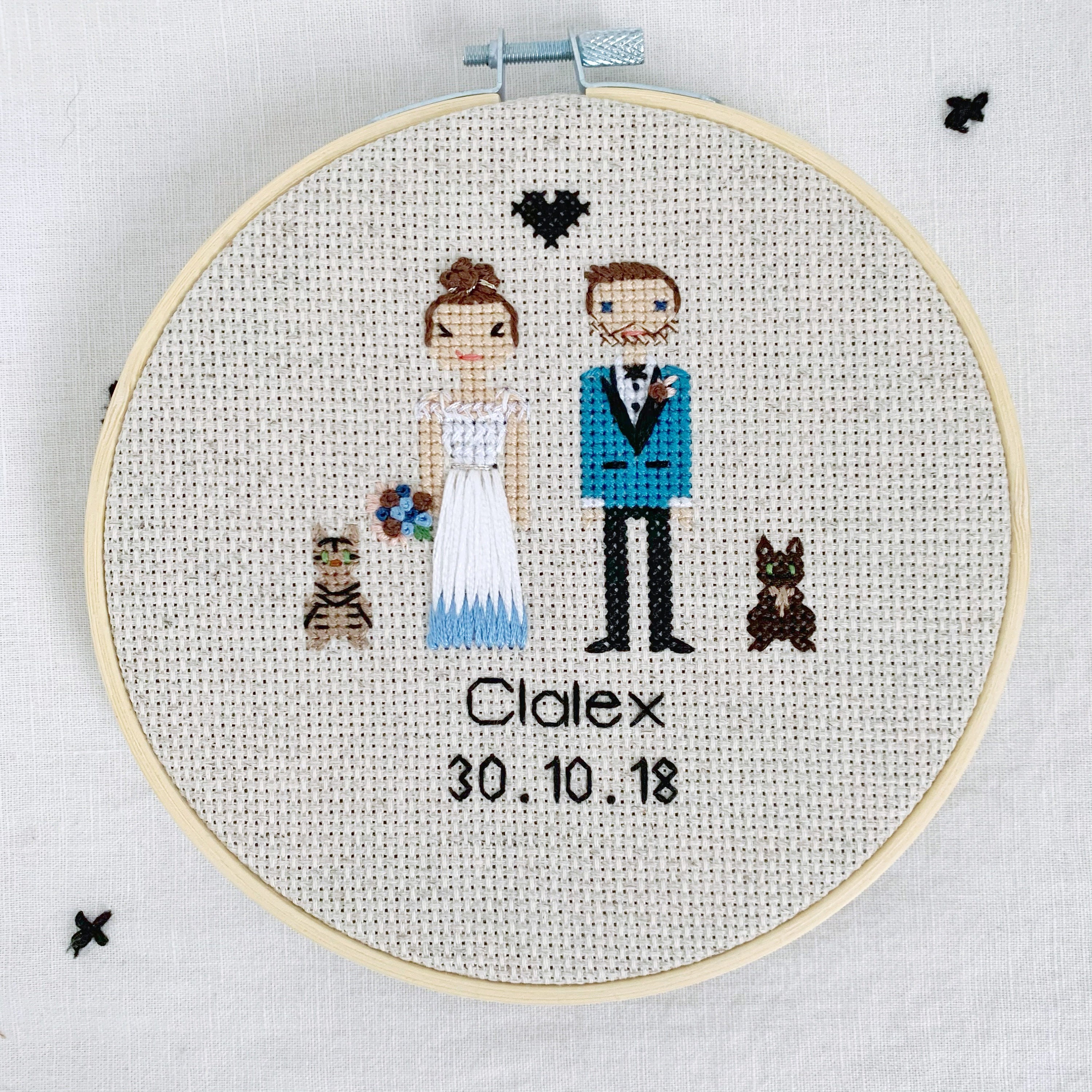 Rush Cross Stitch People Figure Family Portrait Cross Stitch - Etsy UK