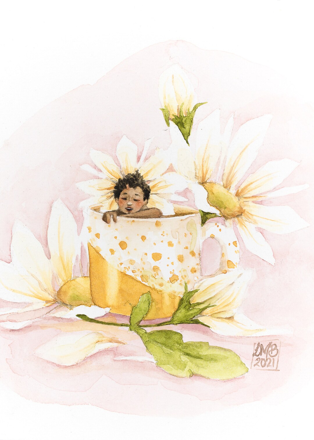 Rest - Art Print, Fantasy Art, Fairy Art, Art for Children, Teacup - Etsy