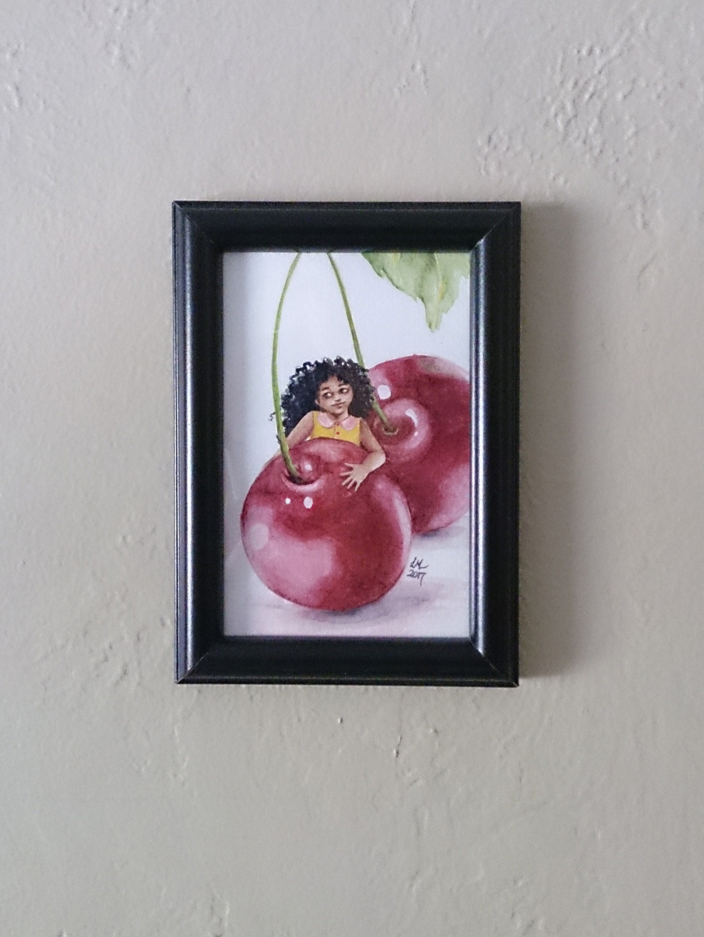 Ceres Miniature Fantasy Art Watercolor Painting Fruits Fairy Art Little ...