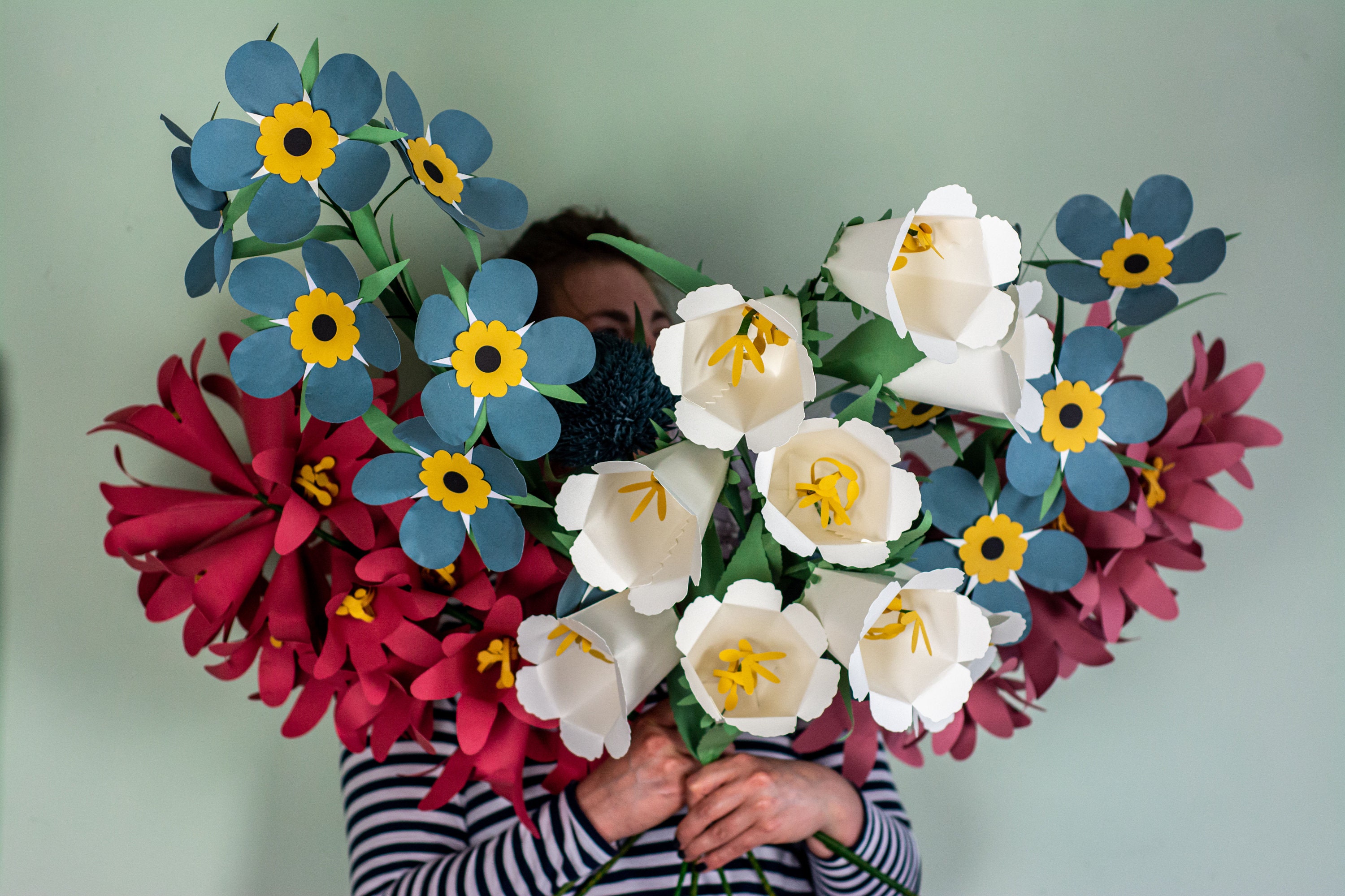 Oversized Paper Wild Flowers, Home Decor, Wedding Decor, Nursery Decor ...