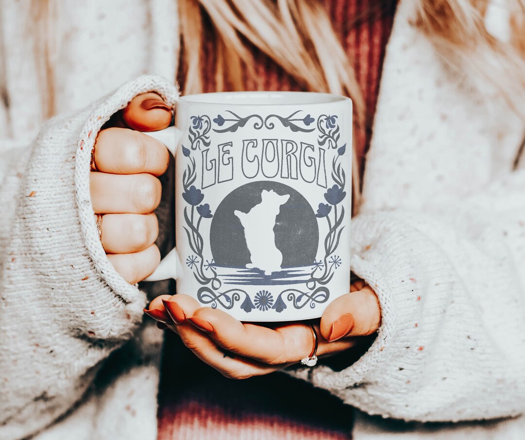 Corgi Ceramic Coffee Mug for Dog Lovers, Corgi Mom Holiday Gift, Corgi ...