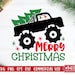 Christmas Monster Truck SVG Cut File - Christmas SVG for Boys Shirts ...