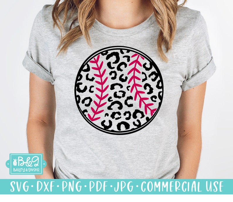 Leopard Baseball SVG Cut File Cute Baseball SVG for - Etsy