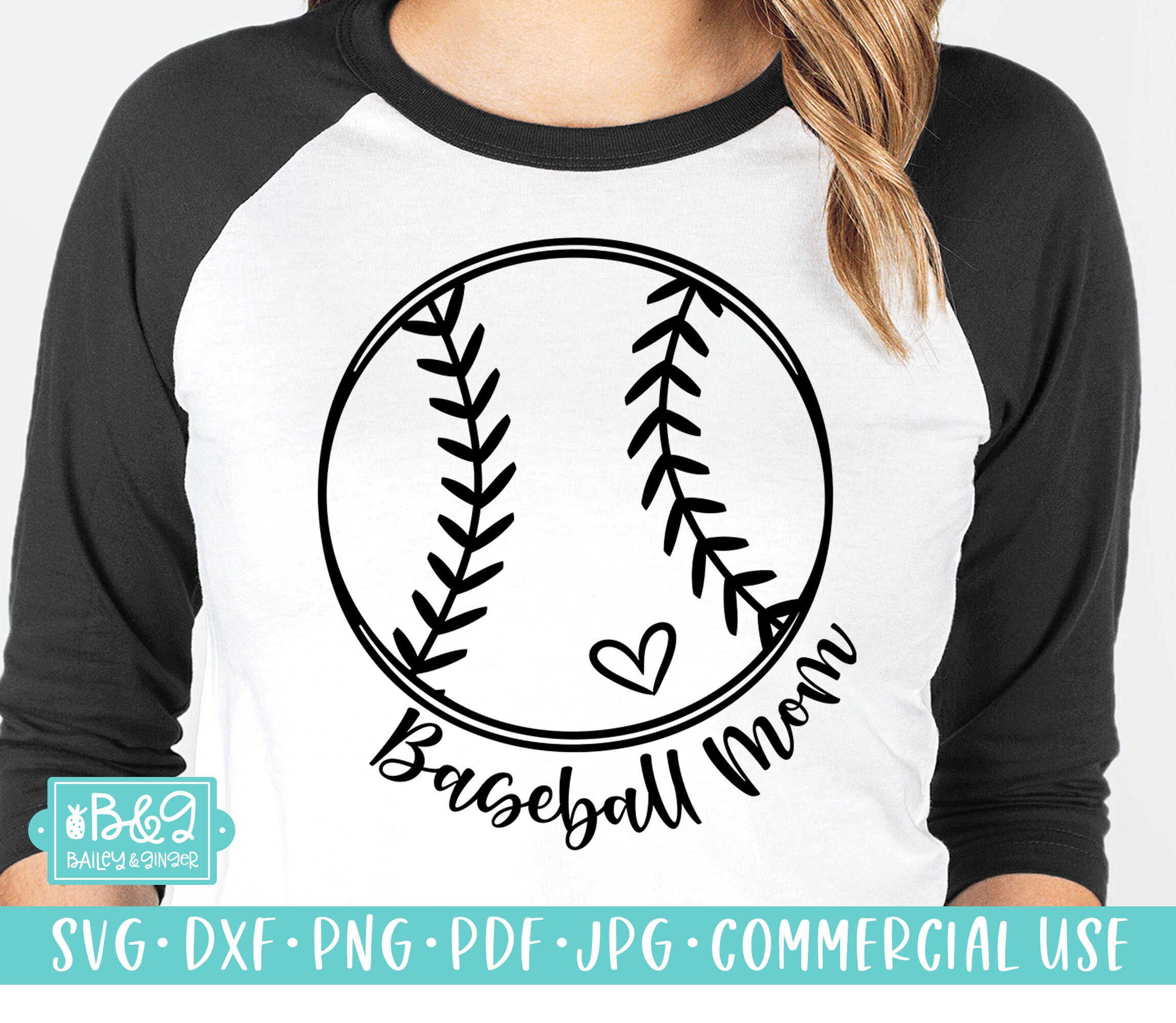 Baseball Mom SVG for Shirts, Personal and Commercial Use SVG Cut for ...