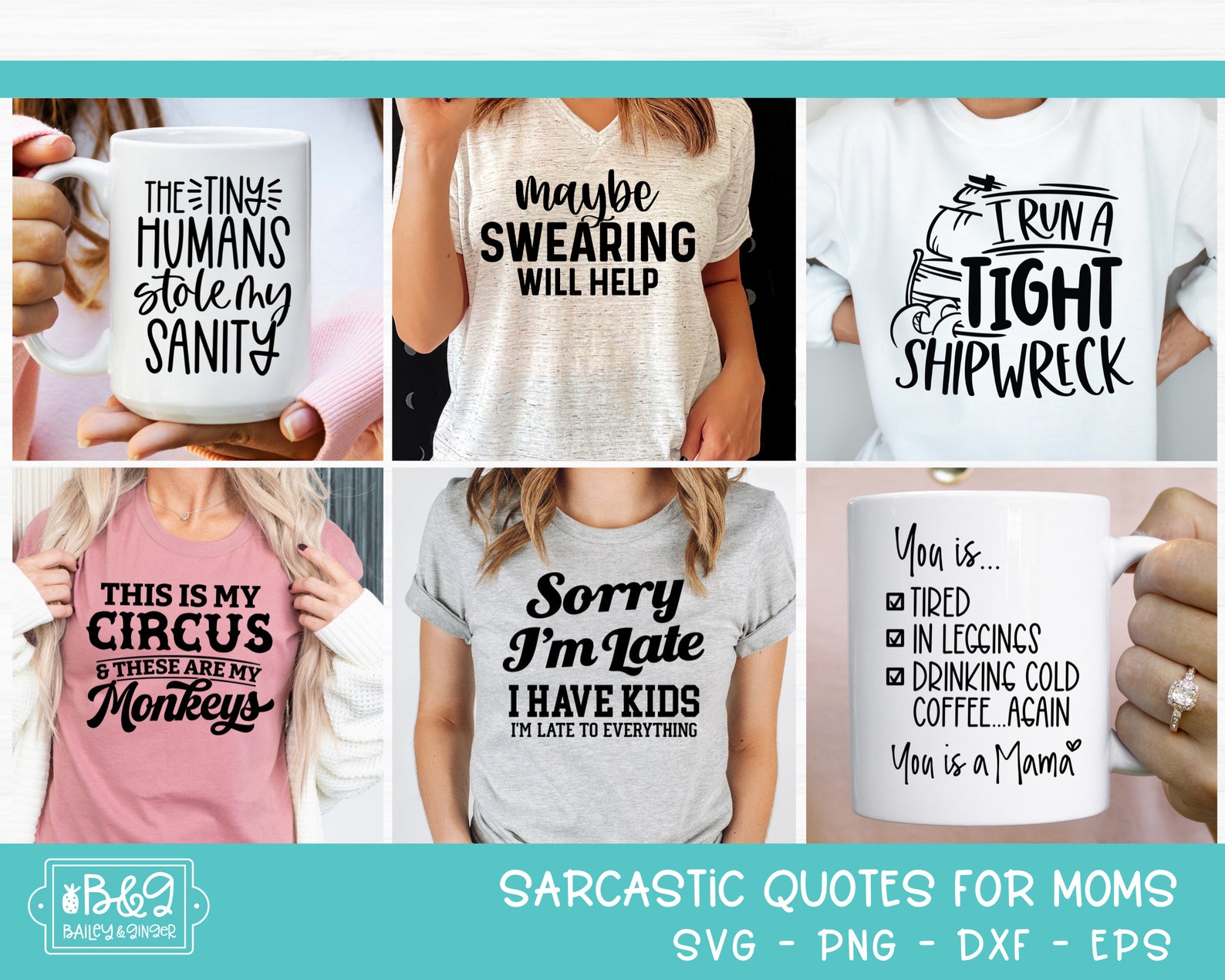 Sarcastic Mom SVG Bundle Mom Life Sarcastic SVG Cut Files - Etsy
