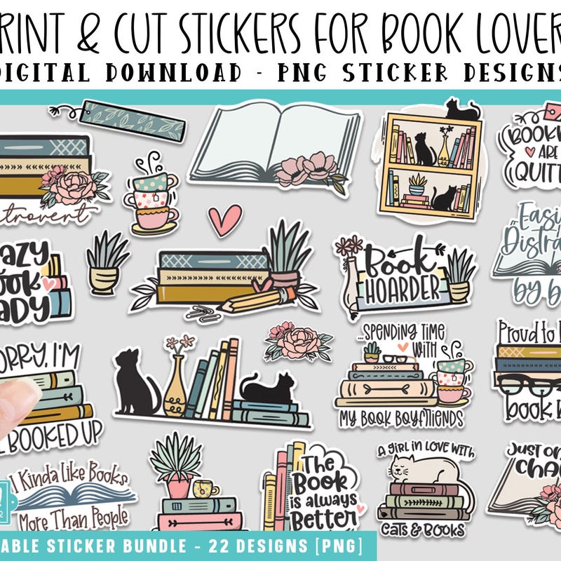 Book Stickers - Etsy