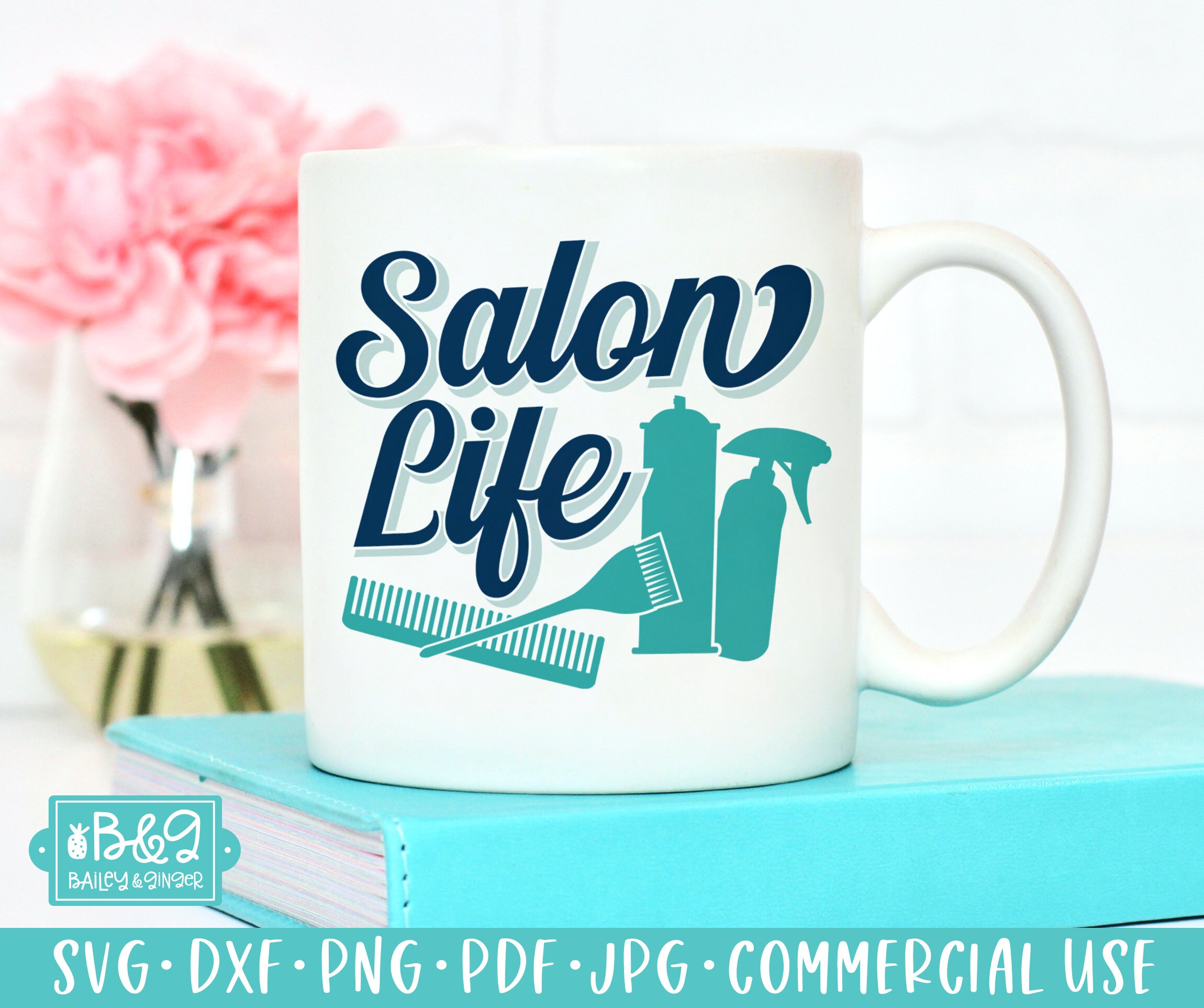 Salon Life SVG Hairdresser SVG Cut File for Cricut or - Etsy