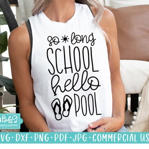 End of School Teacher SVG Cut Files for Cricut & Silhouette - Last Day ...