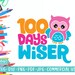 Cute Owl 100 Days of School SVG Cut File, Funny 100 Days Wiser SVG for ...