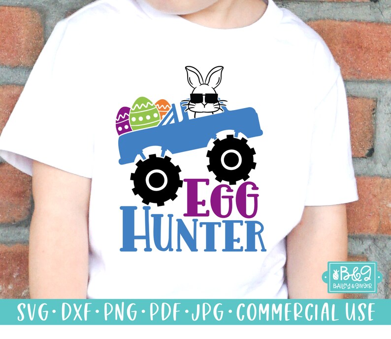 Easter Monster Truck SVG - Cute Easter SVG for Kids - Commercial Use ...