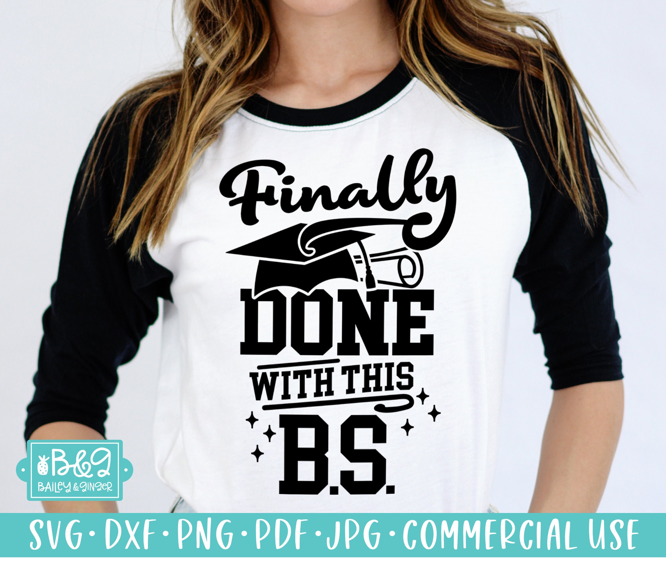 Funny College Graduation SVG Cut File Finally Done With This - Etsy