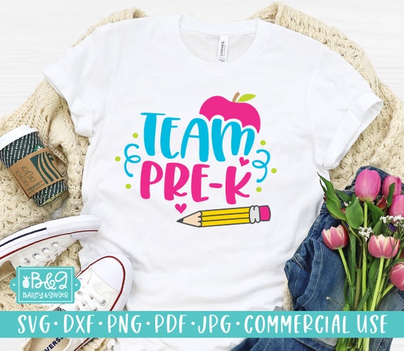 Team Pre-k SVG Cutting File Pre-k Teacher Quote SVG | Etsy