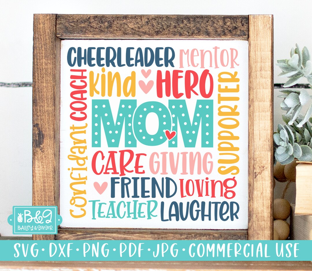 Mom Subway Art SVG, Mothers Day SVG, Gift for Mom, Commercial Use SVG ...