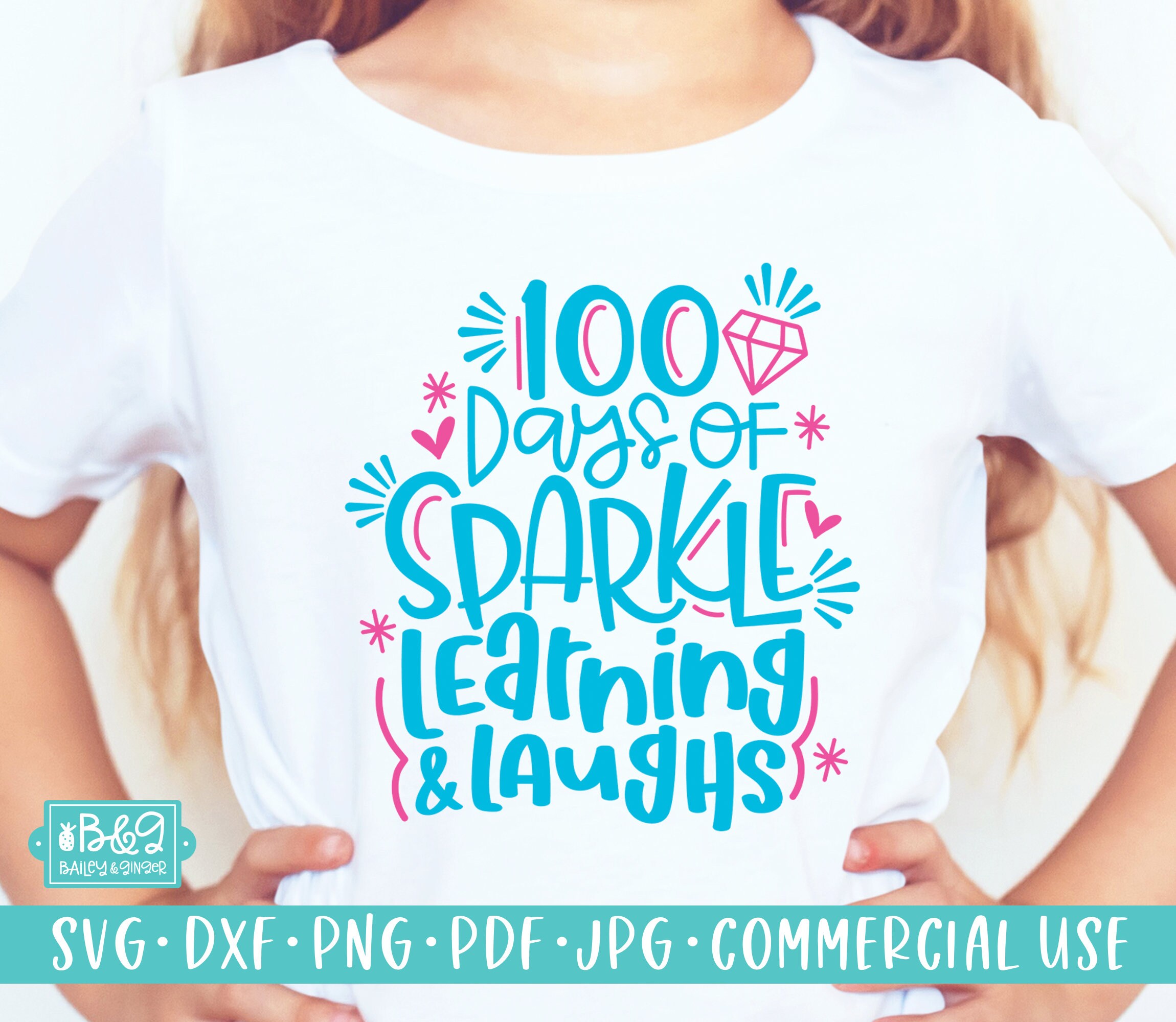 Girl 100 Days Svg - Etsy