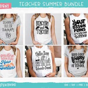 End of School Teacher SVG Cut Files for Cricut & Silhouette - Last Day ...