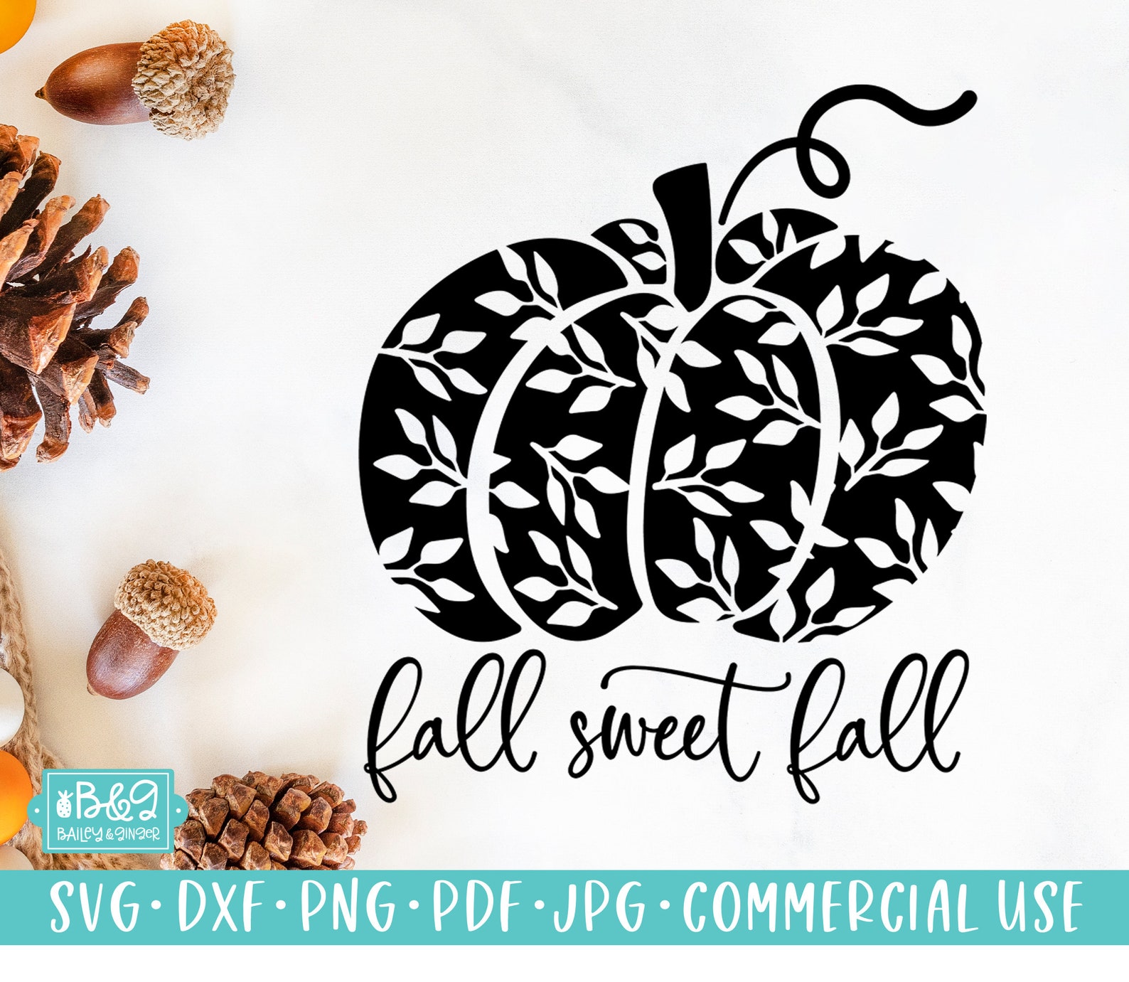 Fall Home Decor SVG Cut File, Fall Sweet Fall Pumpkin SVG Cut File for ...