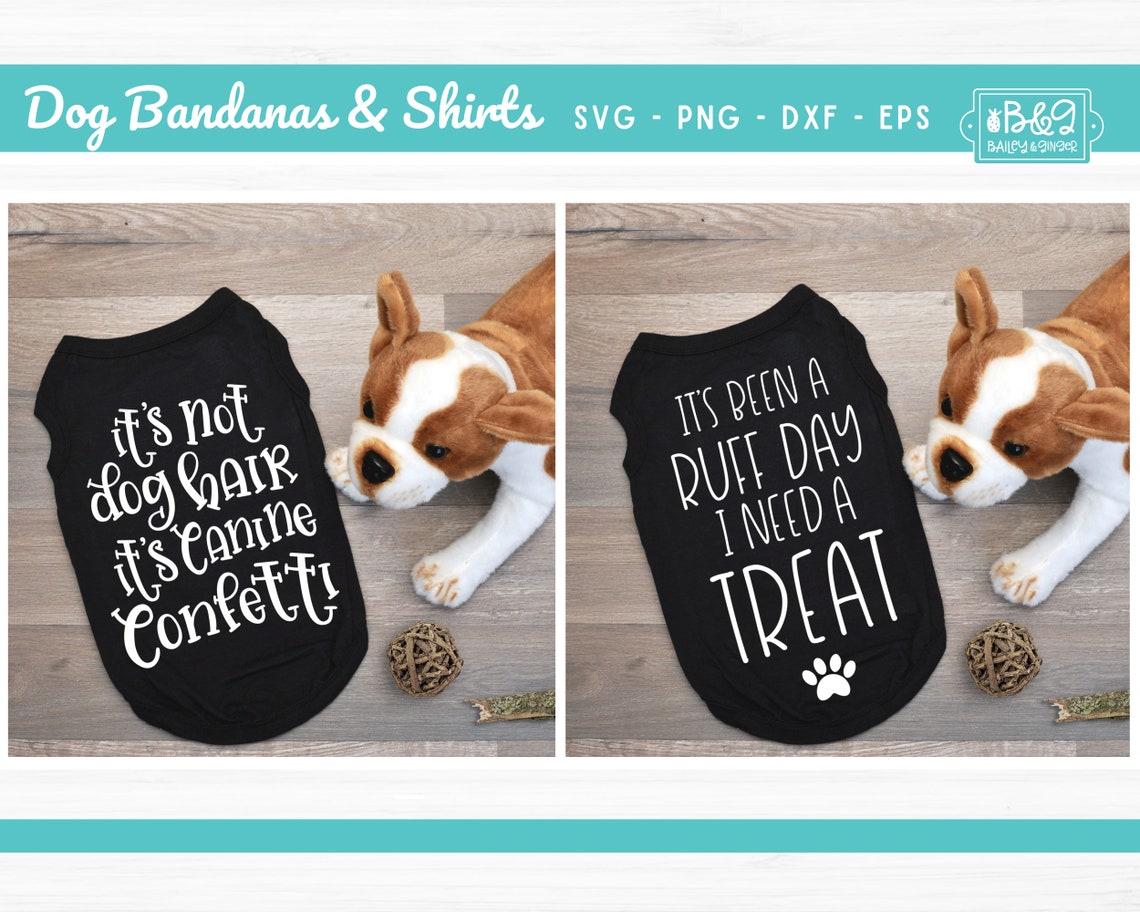 Dog SVG Bundle - Dog Bandana and Shirt SVG Cut File Bundle, Commercial ...