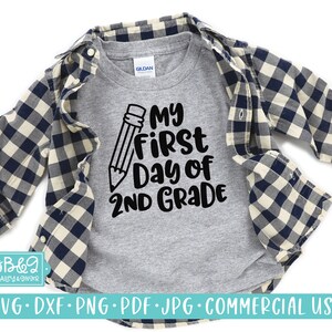 My First Day of 2nd Grade SVG Cutting File, Second Grade Quote SVG ...