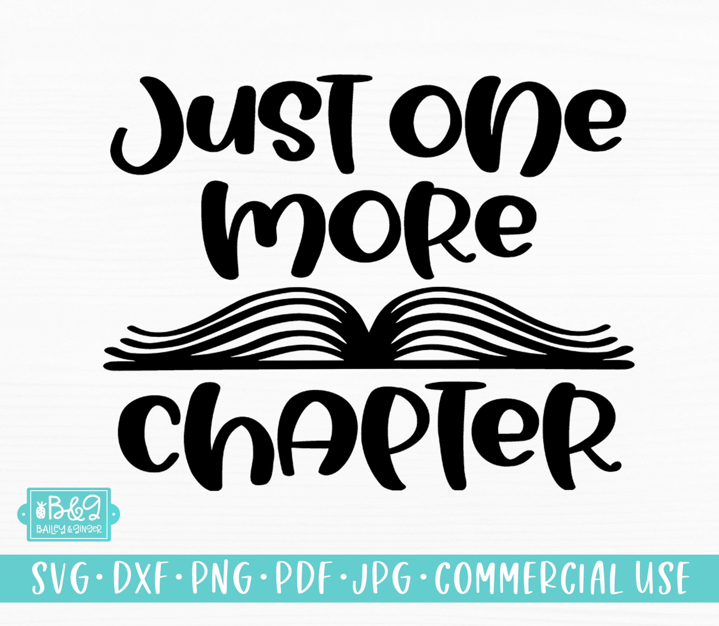 Just One More Chapter SVG File English Teacher Reading - Etsy.de
