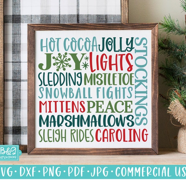 Christmas Subway Art - Etsy