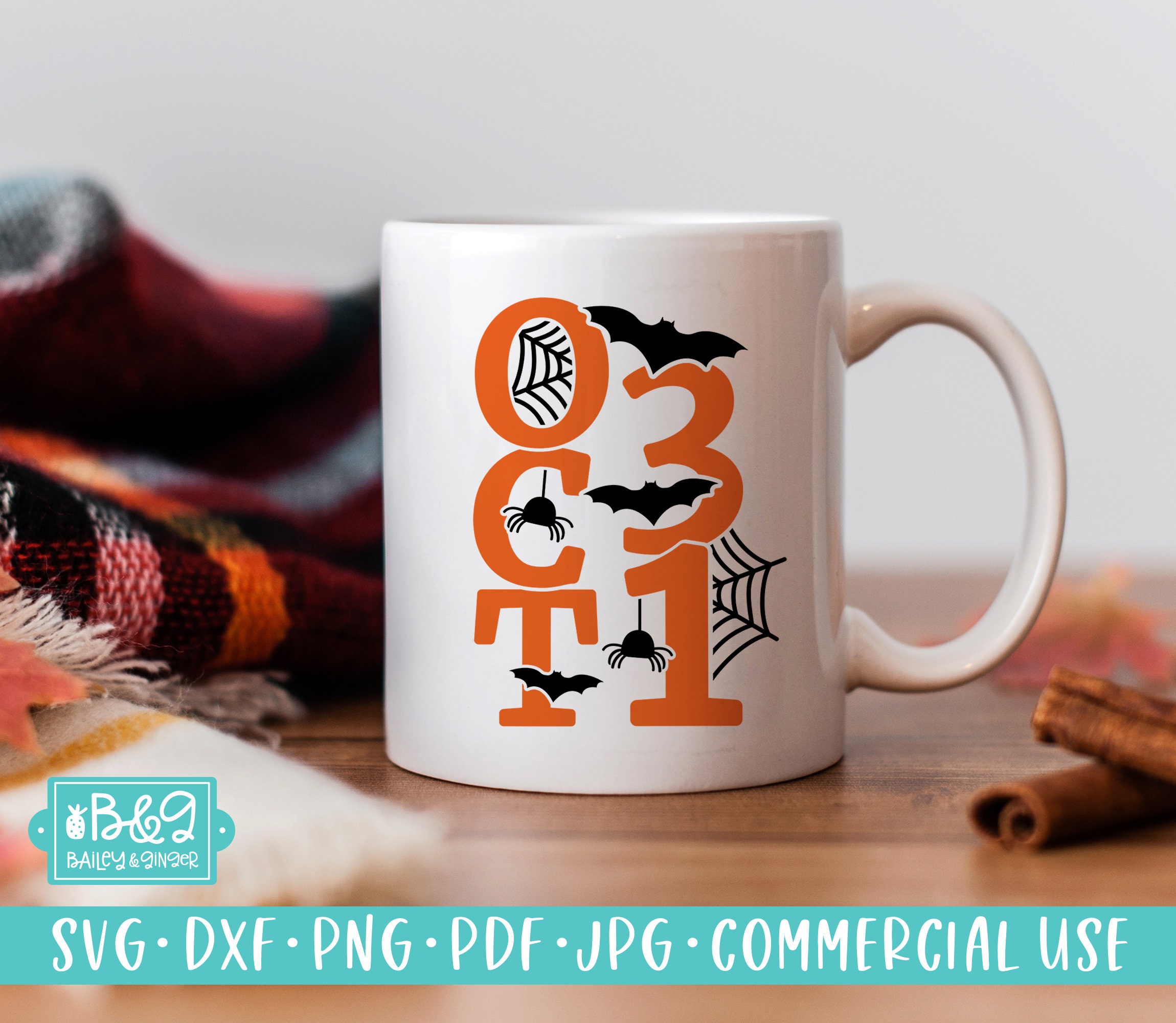 Oct 31 SVG Cutting File October Halloween Sign SVG Fall | Etsy