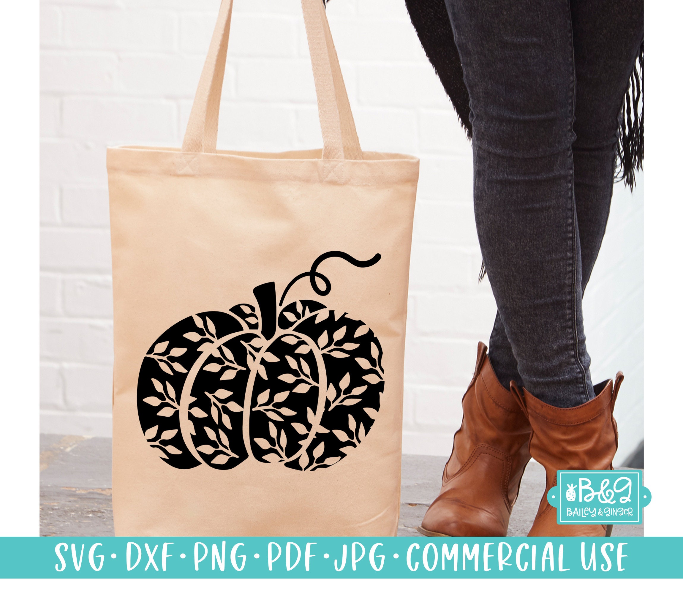 Fall Pumpkin SVG Cutting File Leaf Pattern Pumpkin Autumn | Etsy