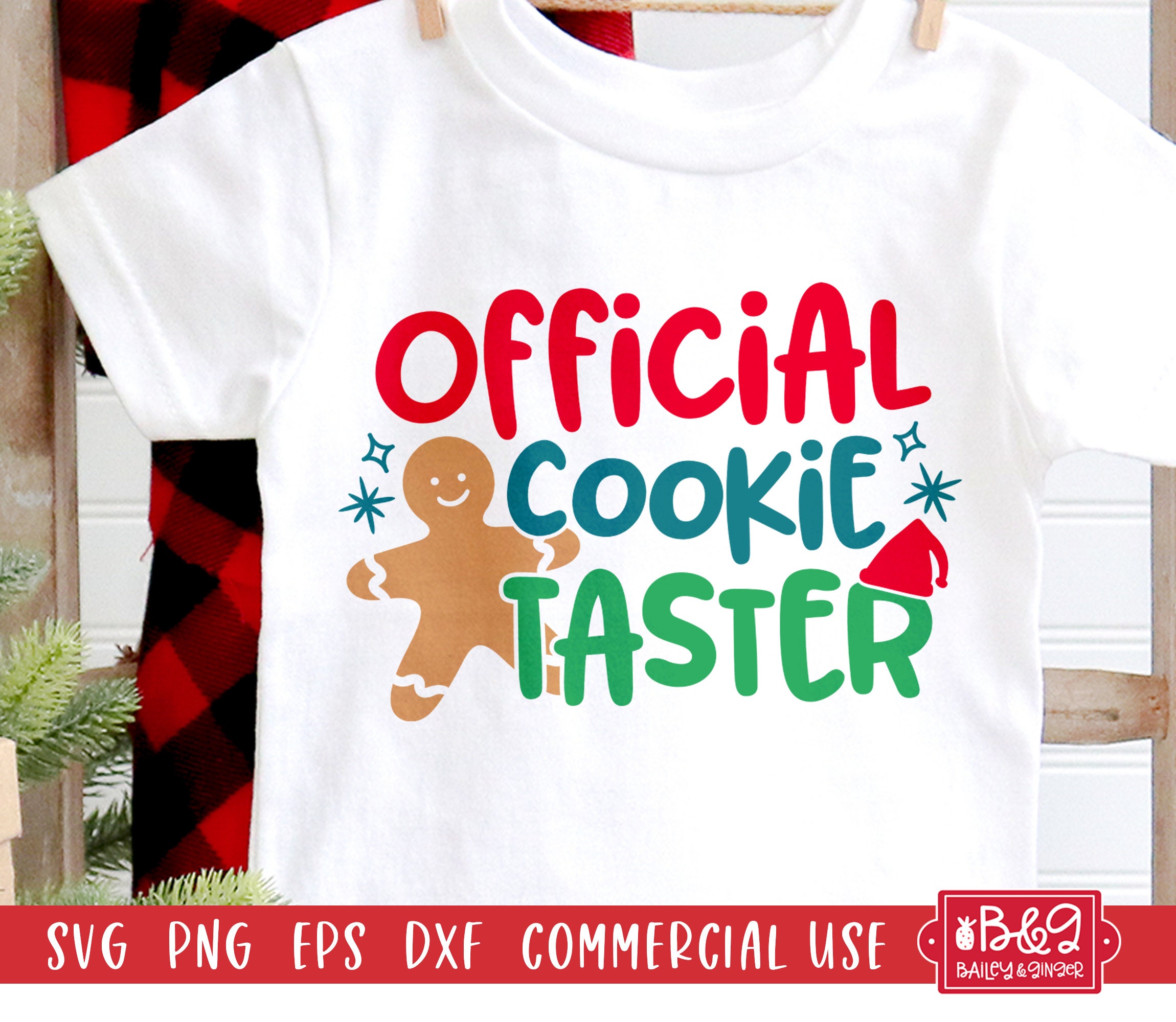 Official Cookie Taster SVG Cut File - Kids Christmas SVG for Shirts ...