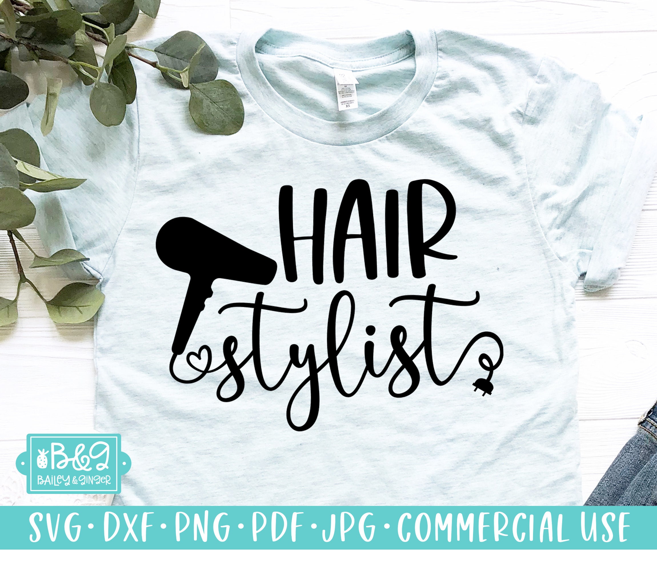 Hair Stylist SVG Hairdresser SVG Cut File for Cricut or | Etsy