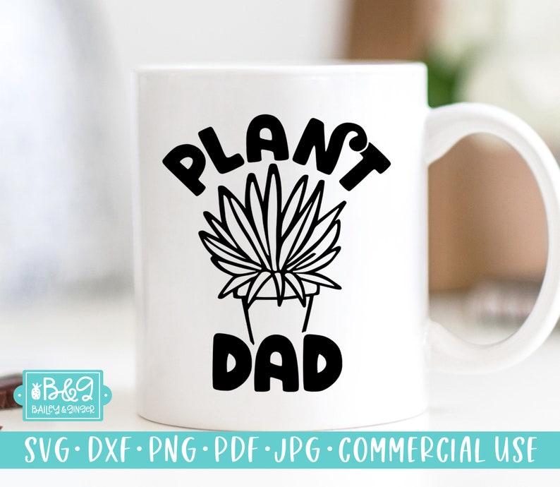 Plant Dad SVG Cutting File, Houseplant Doodle, Plant Lover, Gardener ...
