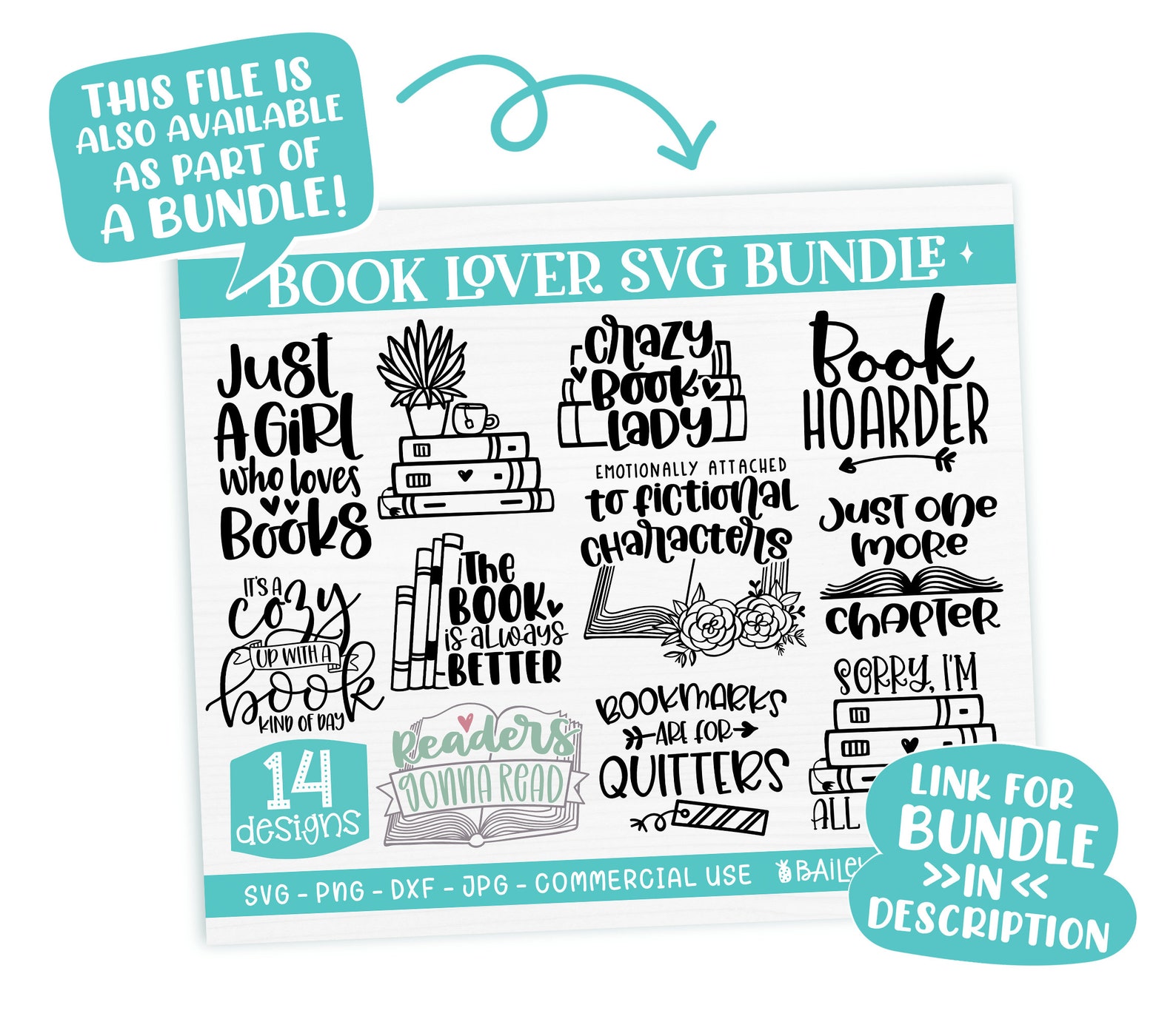 Cute Bookshelf Books and Cats SVG Cutting File Book Lover | Etsy