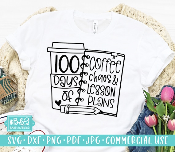 Funny Teacher 100 Days of School SVG Cut File 100 Days of - Etsy