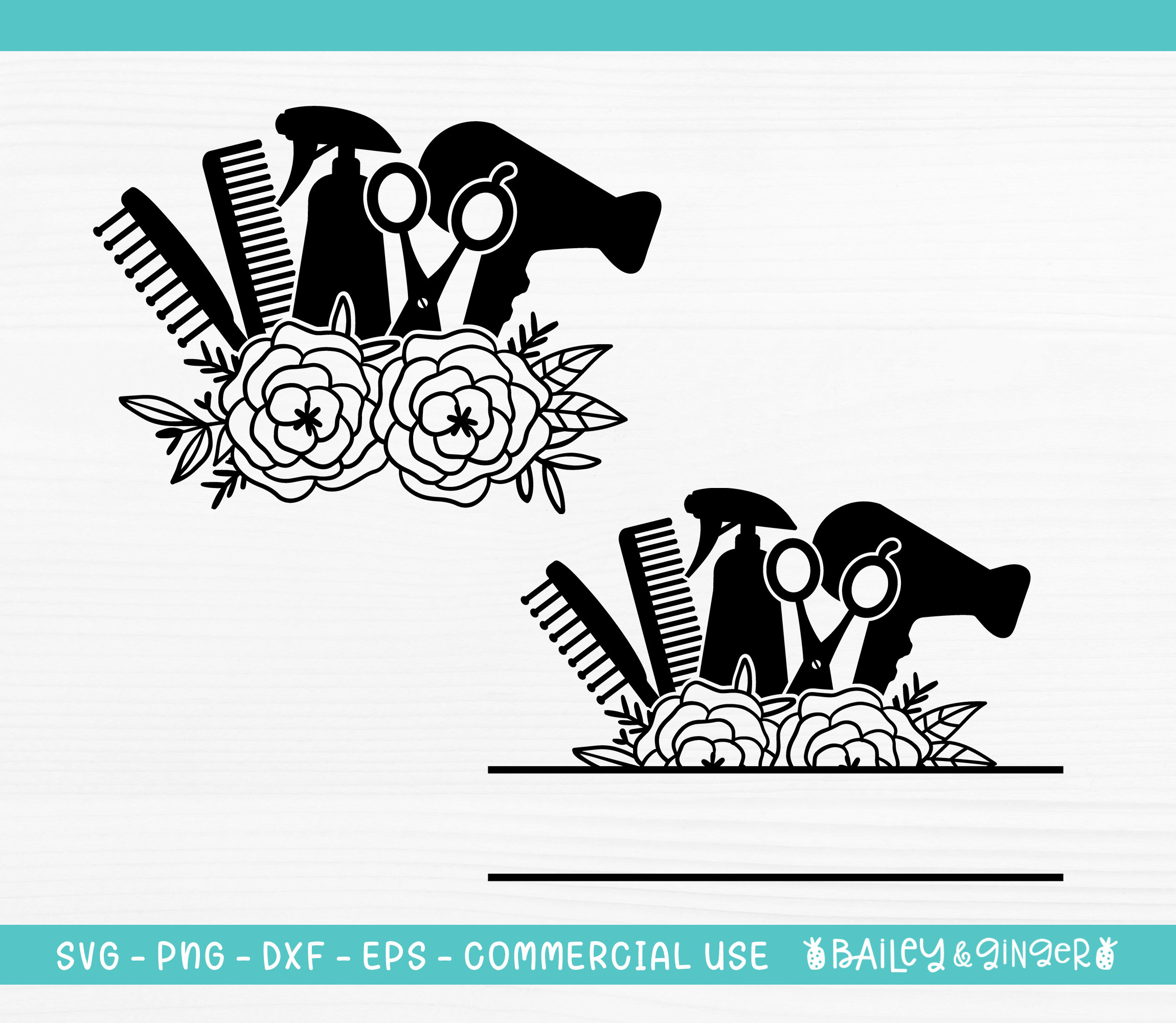 Hairdresser SVG Bundle, Hair Stylist SVG Bundle, Commercial Use SVG Cut ...