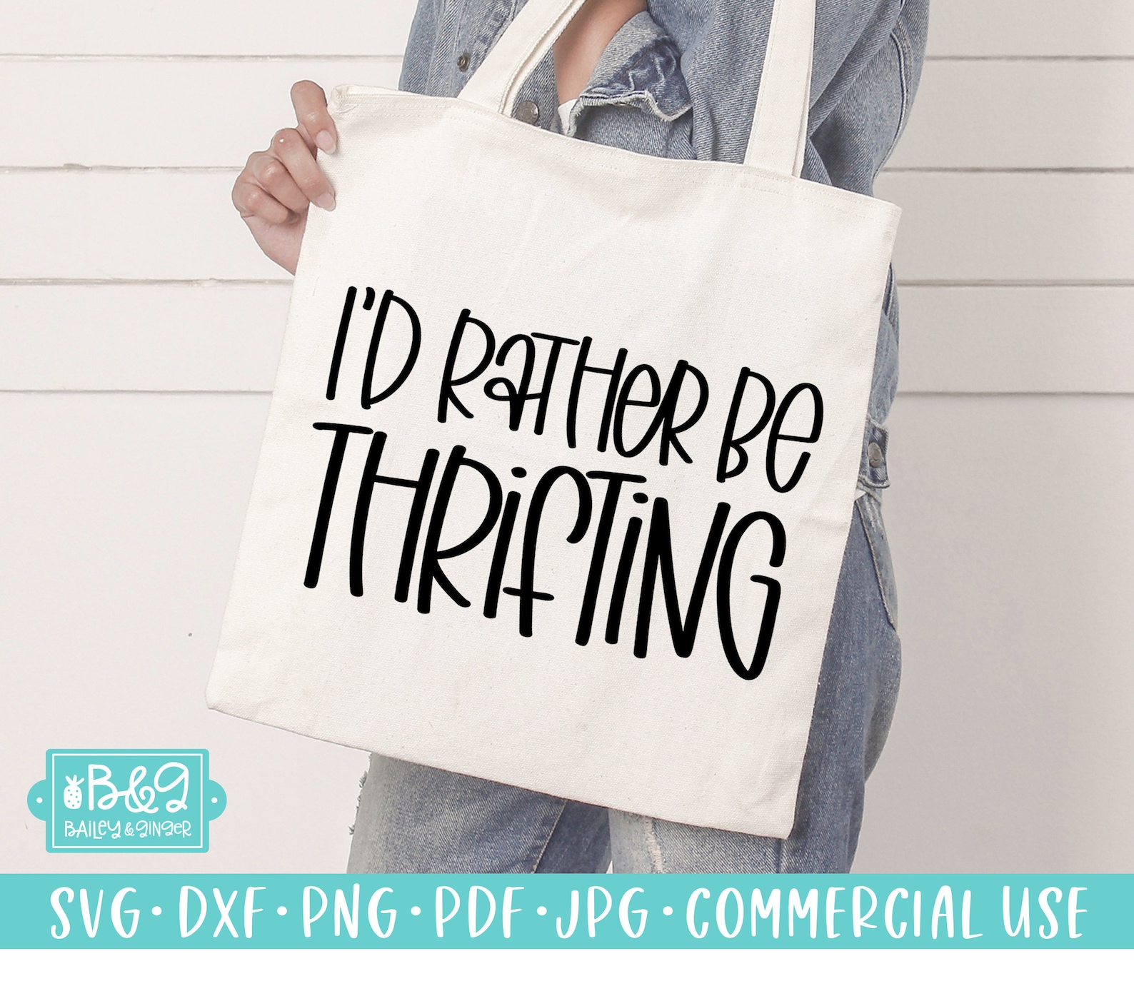 I'd Rather Be Thrifting SVG Cut File for Cricut or - Etsy