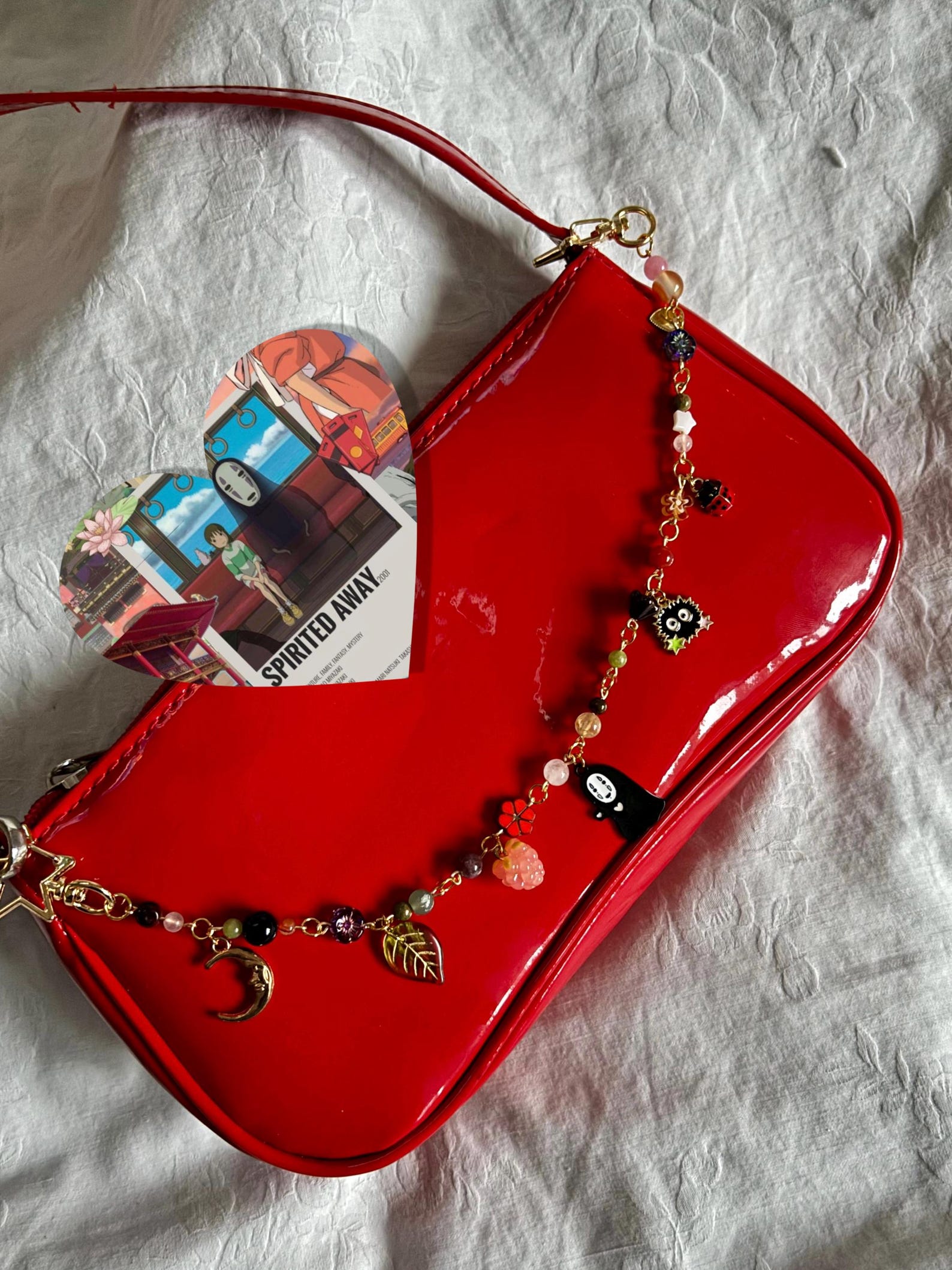 Handmade Studio Ghibli Inspired Bag Doc Boot Chain. Handmade Beaded Bag ...