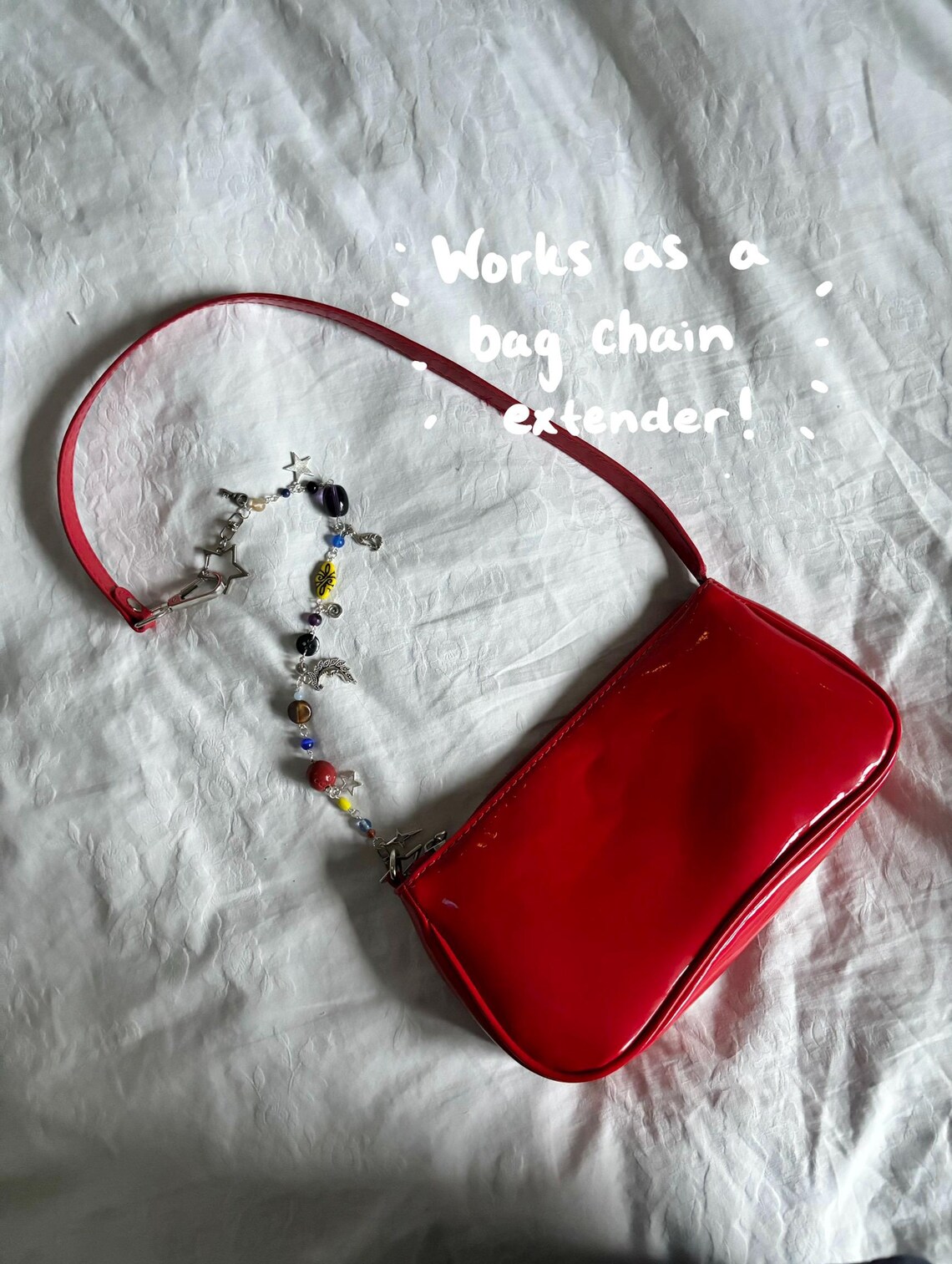 Handmade Studio Ghibli Inspired Bag Doc Boot Chain. Handmade Beaded Bag ...