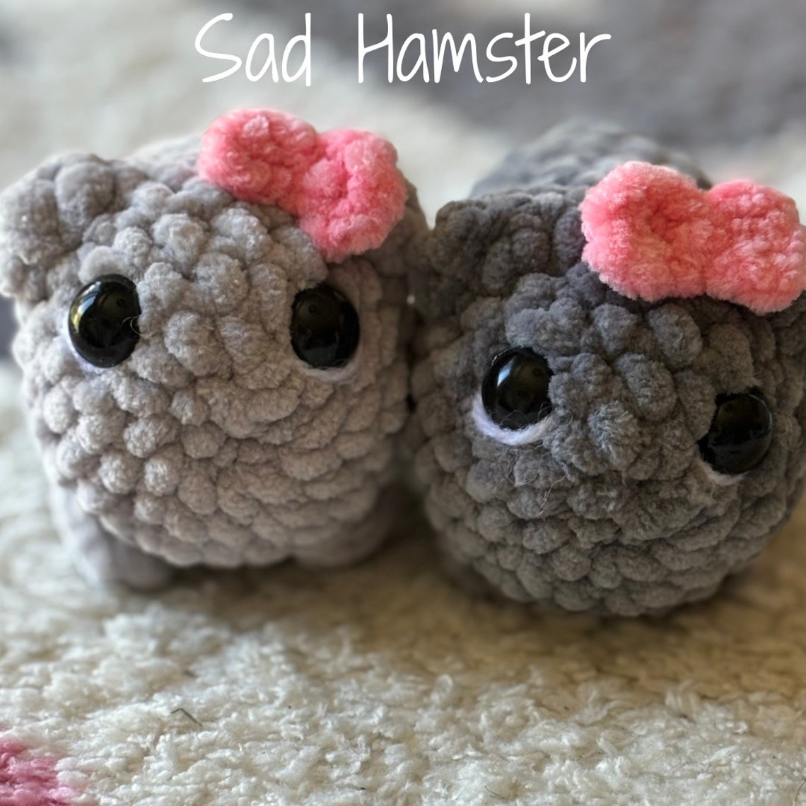 Sad Hamster Mouse Plushie Viral Tik Tok Toy Meme Car Decor for Birthday ...