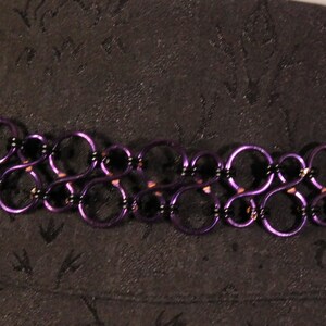 Purple and Black Infinity Symbol Collar oblong, Purple and Black ...