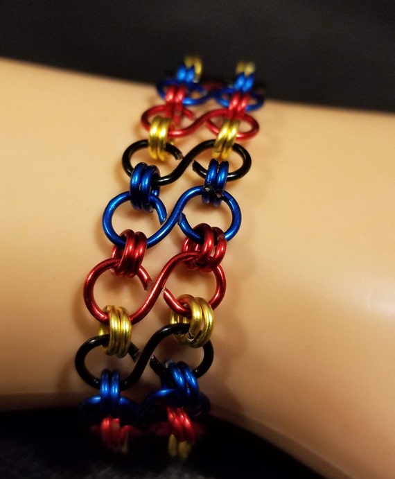 Polyamory PRIDE Flag Bracelet Poly Flag Bracelet LGTBQ | Etsy