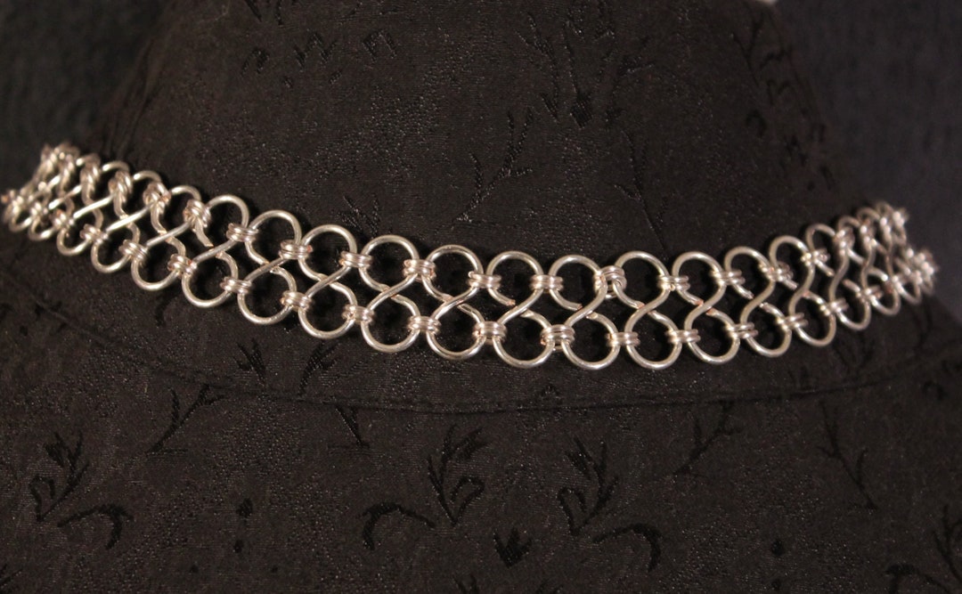 Silver Infinity Symbol Collar, Silver Day Collar, Day Collar, Locking ...
