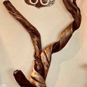 Hand Sanded Twisted Juniper Sculpture, Hand Sanded and Finished, 62" X ...