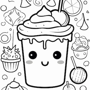 200 Cute Summer Fun Coloring Pages Bundle - Digital & Printable ...