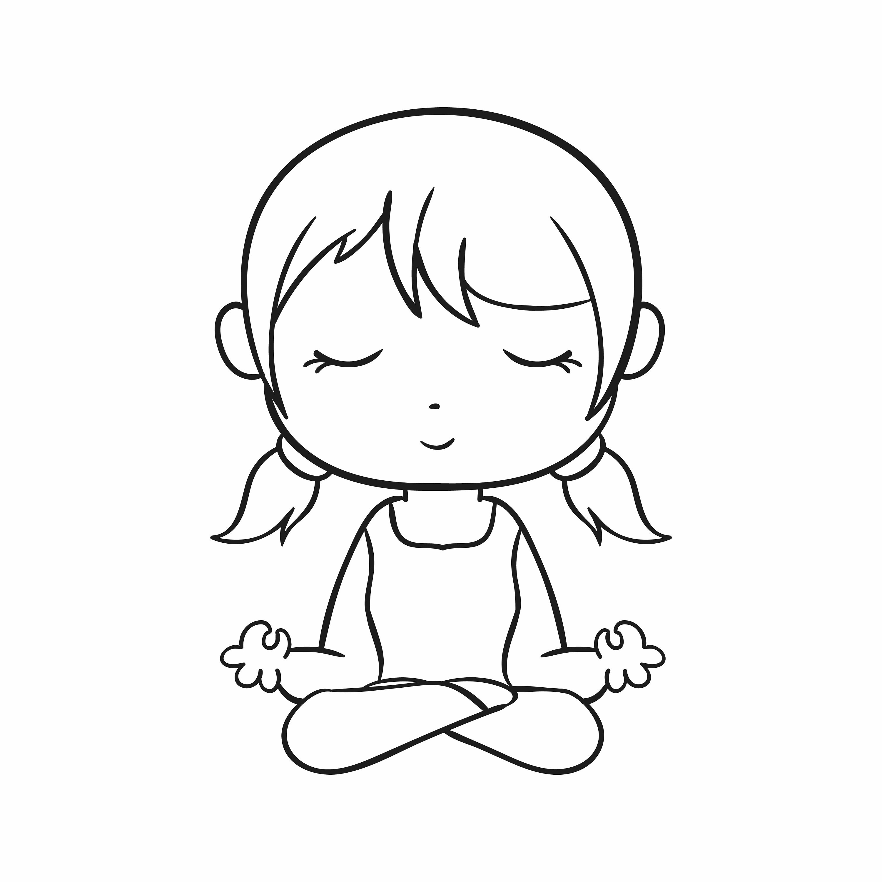 Páginas Para Colorear De Yoga Para Imprimir