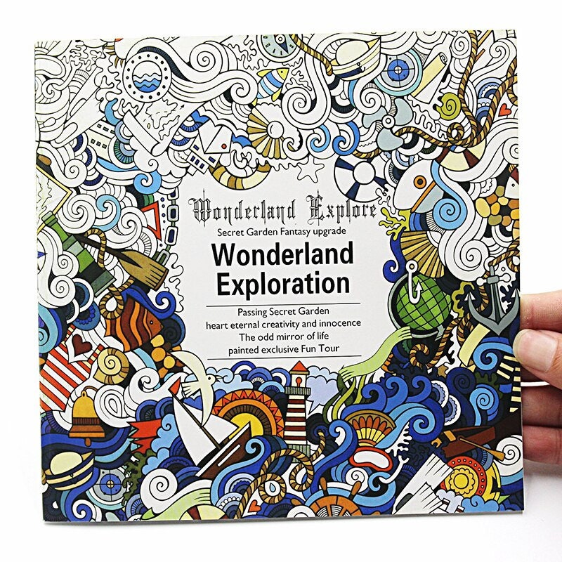 Wonderland Exploration Colouring Book| Relieve Stress for Adult ...
