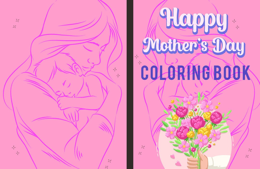 Mother's Day Coloring Book/digital/ Instant/ Download - Etsy