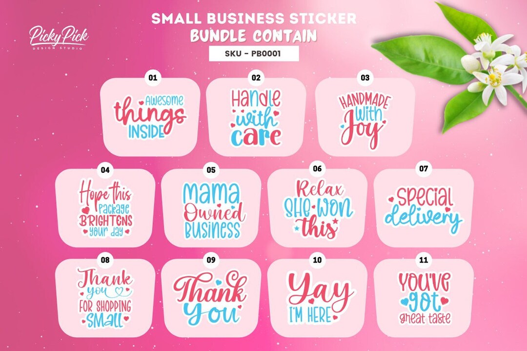 Small Business Printable Stickers| Digital - Etsy