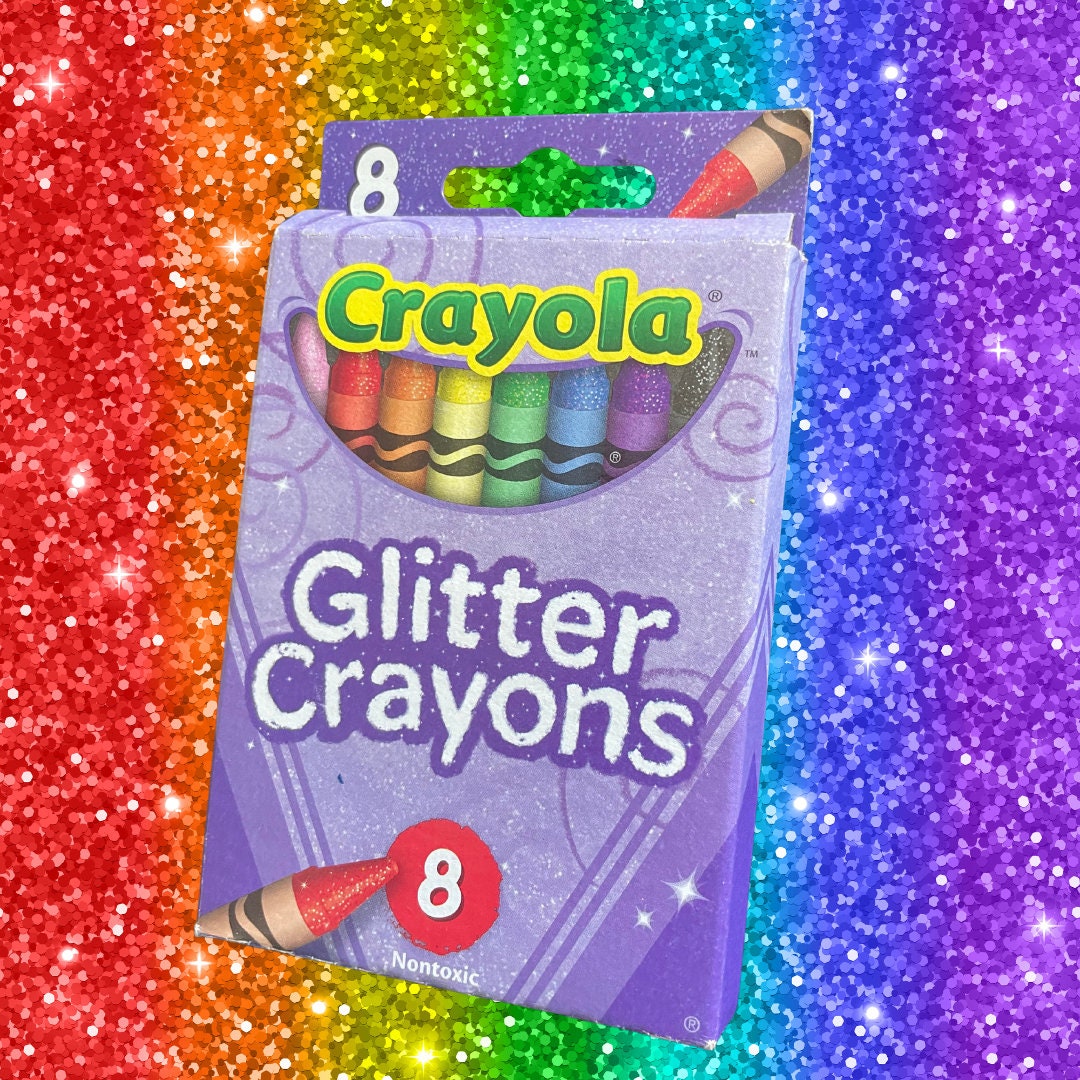Crayola Glitter Craons| 8 Crayons - Etsy