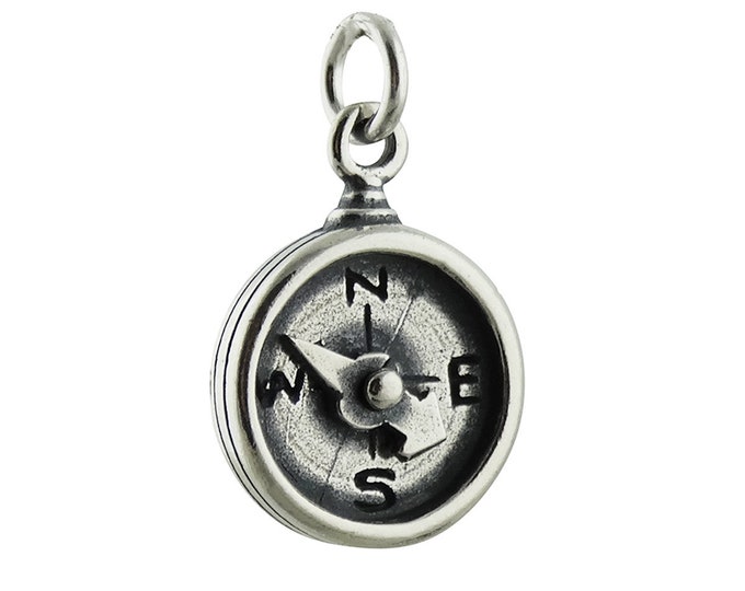 Miniature Compass Necklace Antique Bronze High Quality Mini Vintage ...